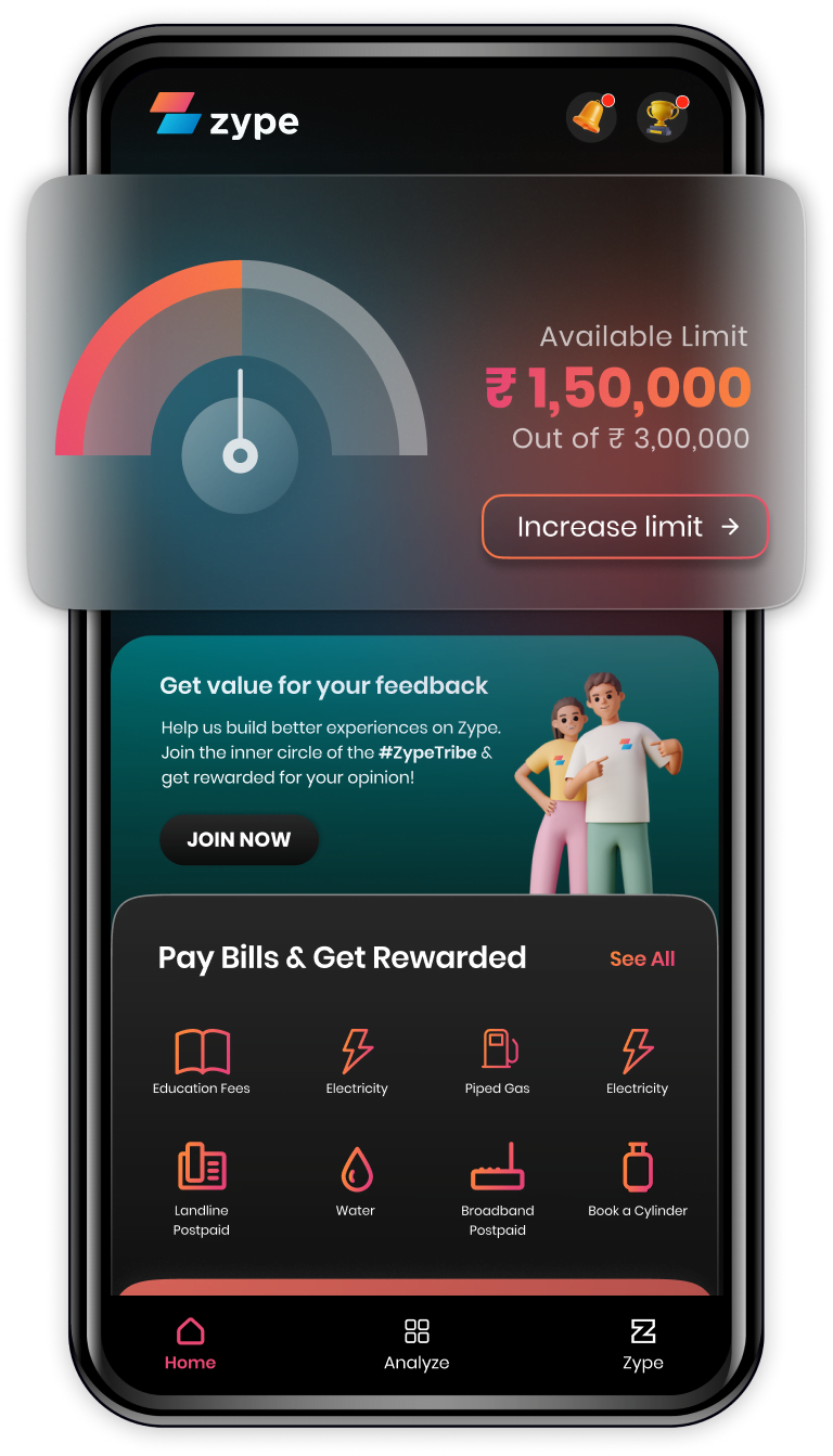 Zype - Get quick money online through our Instant Personal Loan App