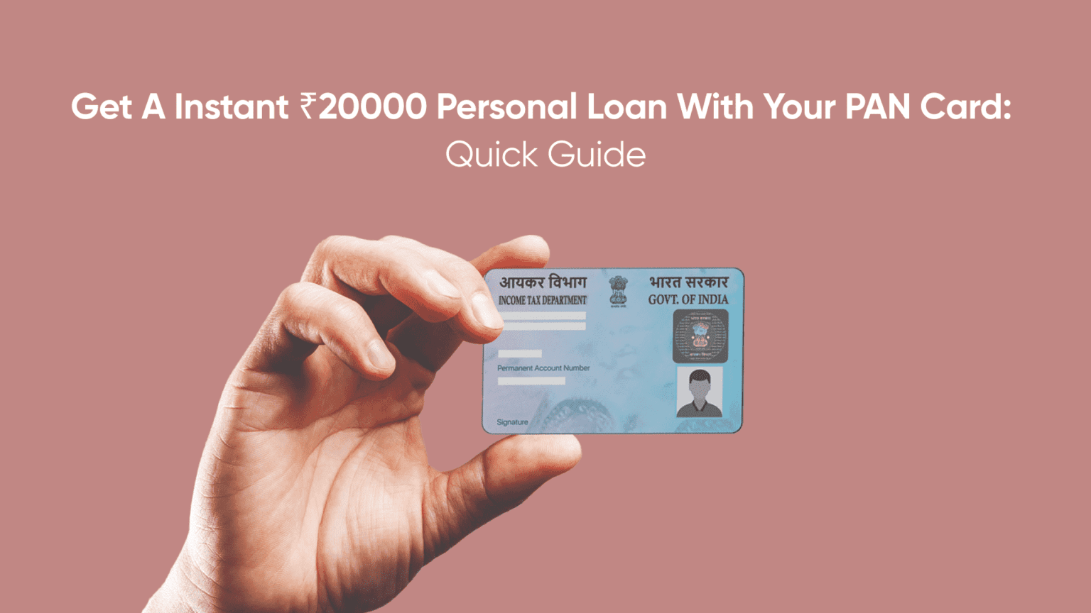 Pan Card Loan ₹20,000 | Instant ₹20,000 Personal Loan with Minimal ...