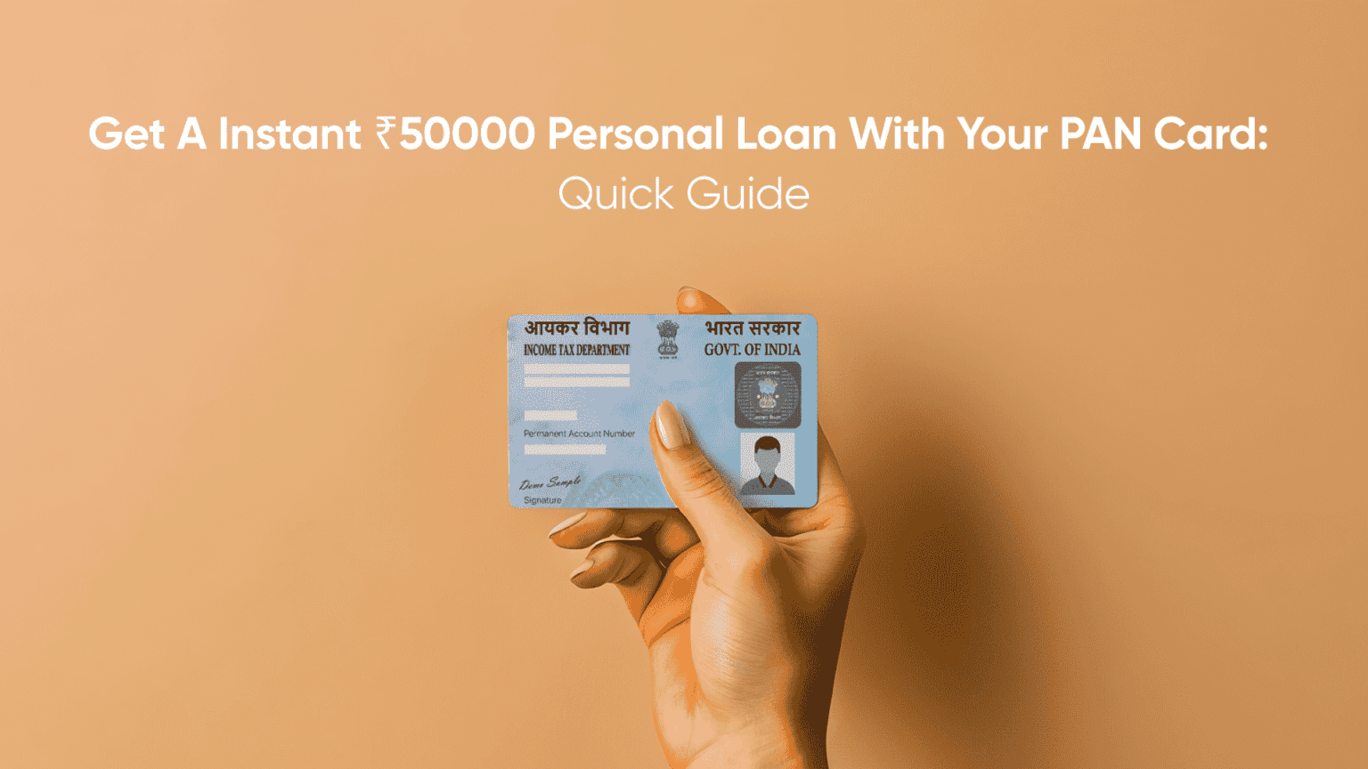 Get an Instant ₹50,000 Personal Loan on PAN Card: Quick Guide