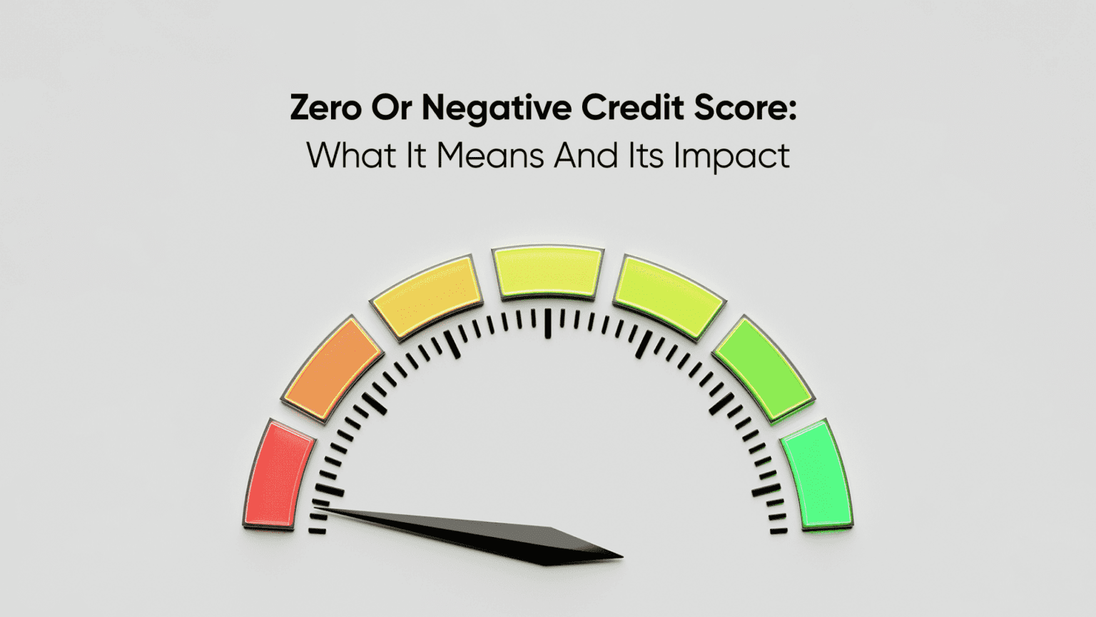 Zero or Negative Credit Score: What It Means and Its Impact